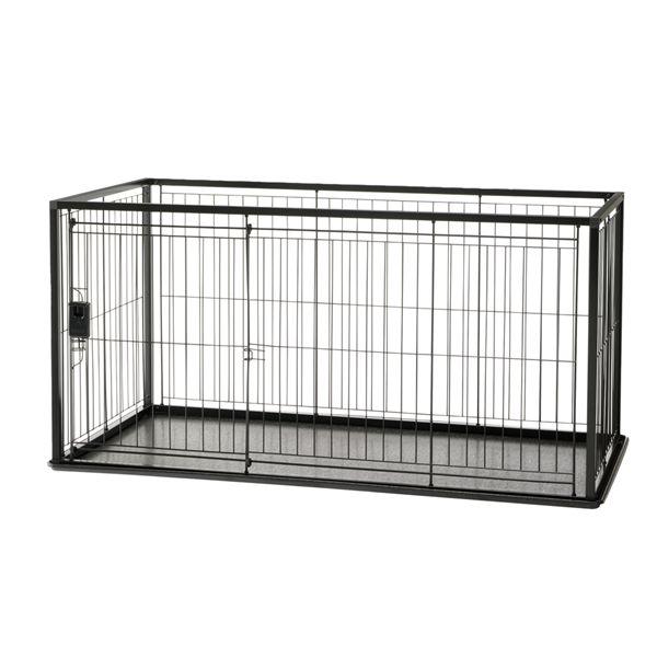 【商品名】 リッチェル インテリアペットサークル 120-60 ブラック 犬猫用品 【ジャンル・特徴】 インテリアに馴染むシンプルなペットサークル