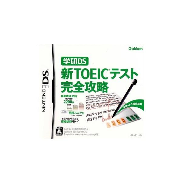 【発売日：2007年09月13日】■タイトル:学研DS 新TOEICテスト完全攻略■機種:ニンテンドーDSソフト(Nintendo DSGame)■発売日:2007/09/13■メーカー品番:NTR-P-YTOJ■JAN/EAN:49054...