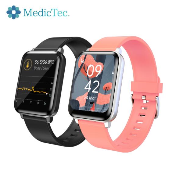 「MedicTec」とはmedical×technologyの略「人々に健康で身近にウェアラブルデバイスを身につけてほしい」という想いがこめられています超軽量！2.5Dガラスと縁のないボディデザインを採用し、ボディカーブは丸くてスマートです...