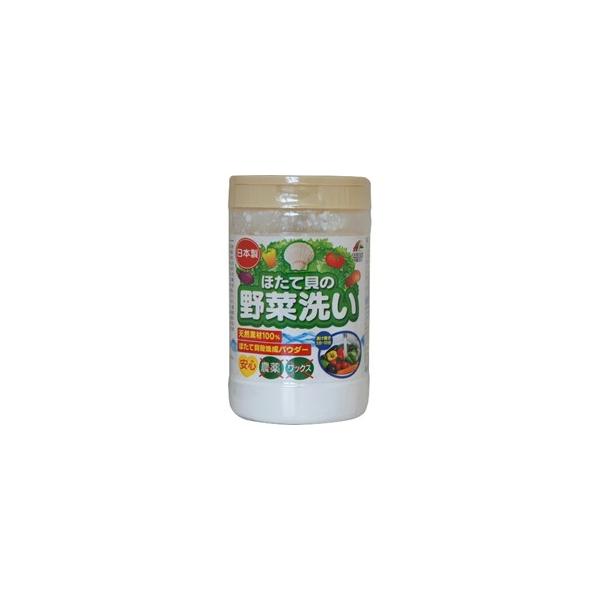「ほたて貝の野菜洗い 100g」は、北海道産のホタテ貝の貝殻を焼成して粉末にした、ホタテ貝殻粉末(野菜用洗浄剤)です。ホタテ貝粉末は、食品添加物として品質改良剤・抗菌効果剤としても使用される成分で、本品を混ぜた水に野菜等を5-10分漬け置き...