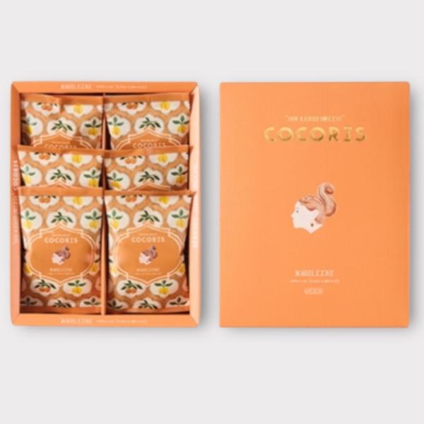 ココリス　マドレーヌ 「レモンとオレンジ」  6個入り  グランスタ東京　注意　5〜9月夏季の時期はクール便を推奨いたします、注文画面から発送方法の変更をクール便にて発送の変更をお願い申し上げます。エシレ　鳩サブレ　ゴディバ　ベルン　オード...