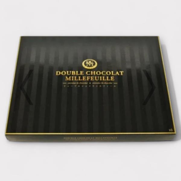 ドゥーブルショコラミルフィーユ　（16枚入り）※冬季限定販売です。 内容量：16枚 寸法・重量：W25.5×L19.5×H3.0(cm)　312g 注意　繊細な商品となり、割れやカケのリスクが伴う商品となりますのでご理解の上ご購入お願い申し...