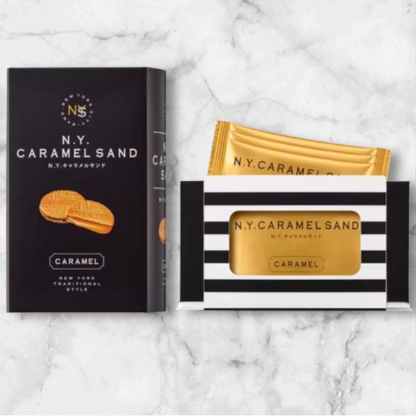 ニューヨーク　キャラメルサンド　　4個入り　　N.Y. CARAMEL SAND注意　繊細な商品となり、割れやカケのリスクが伴う商品となりますのでご理解の上ご購入お願い申し上げます。注意　5月〜9月は必ず注文画面にてヤマト便からヤマトクール...