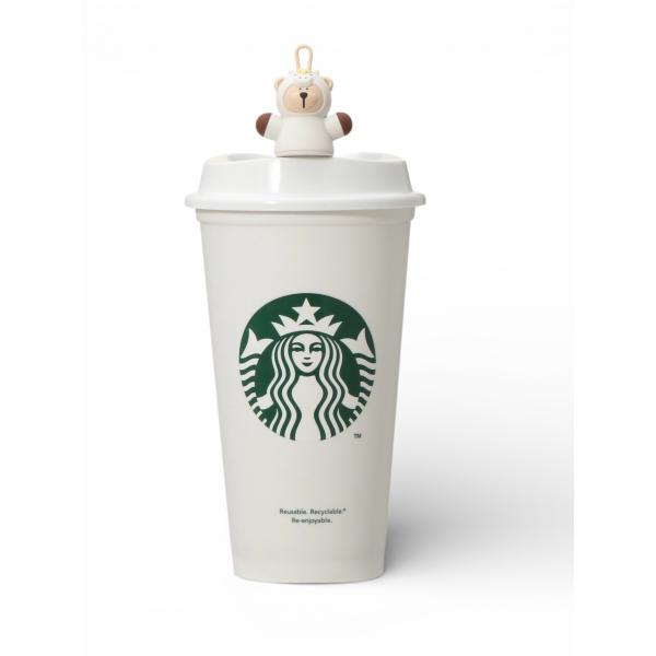 スターバックス2026  リユーザブルカップ473ml +リユーザブルカップ専用ドリンクホールキャップベアリスタうまポリプロピレン製　ドリンクホールキャップペアリスタ付き　473ml注意　新品未使用となります、繊細な商品となりますので、ご理...