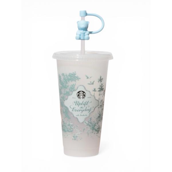2026ミステリーカラーチェンジングリユーザブル（ブルー）コールドカップ710ml + 2026ミステリーパックリユーザブルカップ専用ストローキャップベアリスタ（ブルー）（注意）カラーチェックの為ベアリスタは開封済み商品仕様サイズ(幅×奥行...
