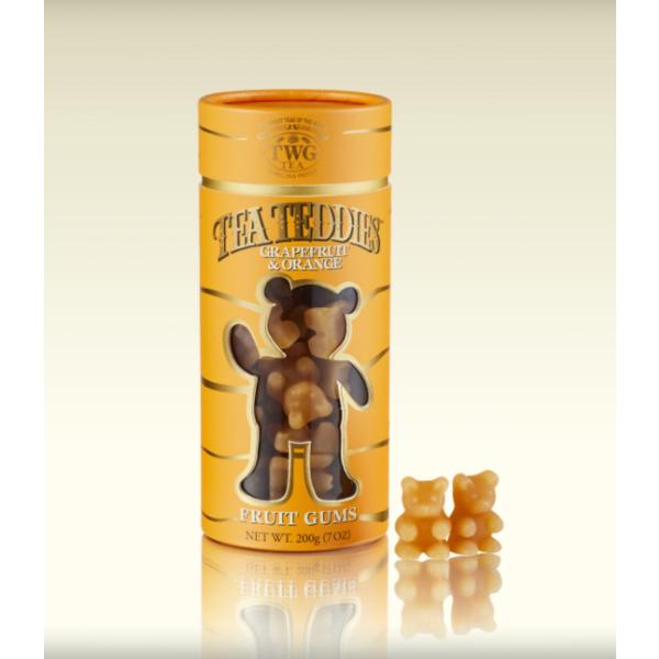 TWG  Tea Teddies（ティーテディー）グミ　グレープフルーツ＆オレンジ【内容量】1箱（約40粒／200g）テディーベア型の「グミ」注意　繊細な商品となり、割れやカケのリスクが伴う商品となりますのでご理解の上ご購入お願い申し上げま...