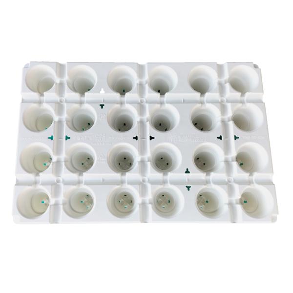 【サイズ】510×340×100mm【入り数】25枚【ポット容量】184ml【メーカー】株式会社フクスイ横6列 or 横4列ランナー対応点滴灌水イチゴ育苗ポット・点滴チューブでの均一灌水方式・炭疽病と各種病害虫予防に効果的・専用ポットクリッ...