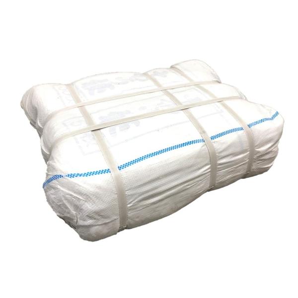 土のう袋　400枚入り　サイズ ： 約48×62ｃｍ　　打ち込み本数 ： 9×9　重　量 ： 18kg（400枚）ベトナム製工事現場用のガラ入れ用　ガラ袋本州・四国・九州は送料無料PE土のう　がら土のう　土嚢　輸入土のう※注意　紫外線による...