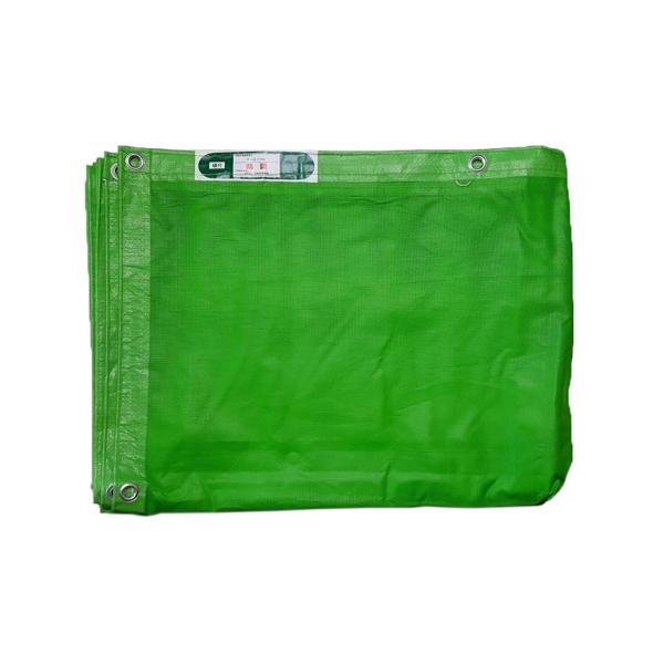 防炎メッシュシート　　サイズ ： 1.8ｍ×3.6ｍ　入り数 ： 10枚　カラー ： グリーン　ハトメ ： 450P　　材　質 ： PVC　目合い ： 1ｍｍ引張強さ(N)　たて：861　よこ：839伸 び 率(%)　たて：17.2　よこ：...