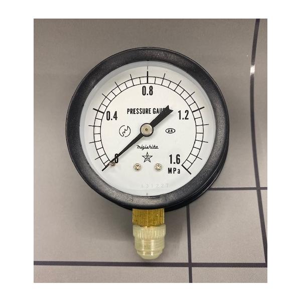 右下精機の圧力計BT7/16×60×1.6MPa　（0215497）在庫処分品の為売り切りにて終了の特価商品です。※注意※他販売サイトと在庫を共有しているためご注文のタイミングによってはお品切れの場合がございます。