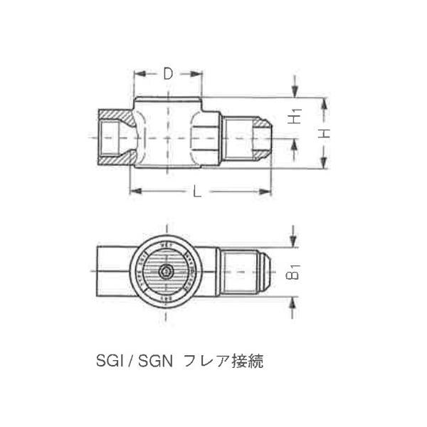 ▽概要SG型サイトグラスは次の用途に使用できます。●冷凍装置の液配管内の冷媒の状態の監視（たとえば過冷却が不十分であると気泡が生じます）●冷媒中の水分を検出●油分離器から圧縮機までの油戻りの監視。▽SGI型サイトグラスSGI型は水分の溶解傾...