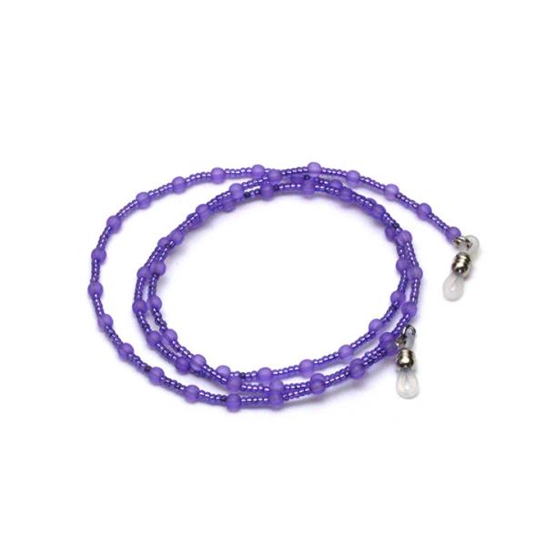 チェーンの長さ60センチビーズのメガネチェーンです。【こちらの商品はメール便で発送OK】配送方法でヤマトメール便を選択してください。お客様で選択しませんと、通常宅配便での発送になりますのでご注意ください。【日時指定・配送希望時間帯の指定はで...