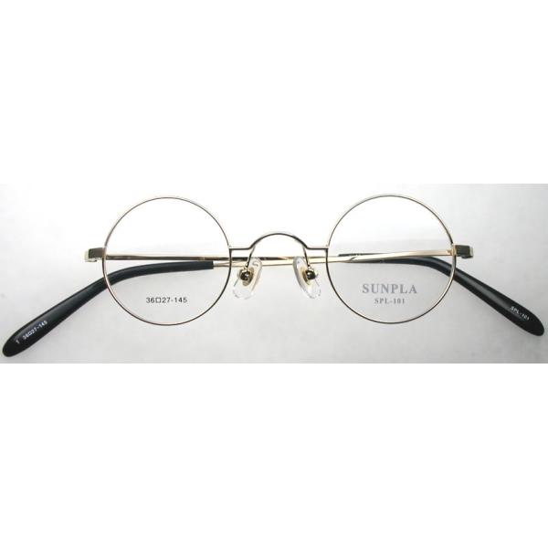 ＜日本製・丸メガネ＞福井・鯖江の工場で丁寧に仕上げられた日本製の良品。極小36ミリサイズですが、鼻幅が広めでPD（眼の幅）63ミリ前後の方まで無理なくご利用頂けます。飽きの来ないシンプルなデザインに加え、堅牢さで定評のあるSPM（サンプラチ...