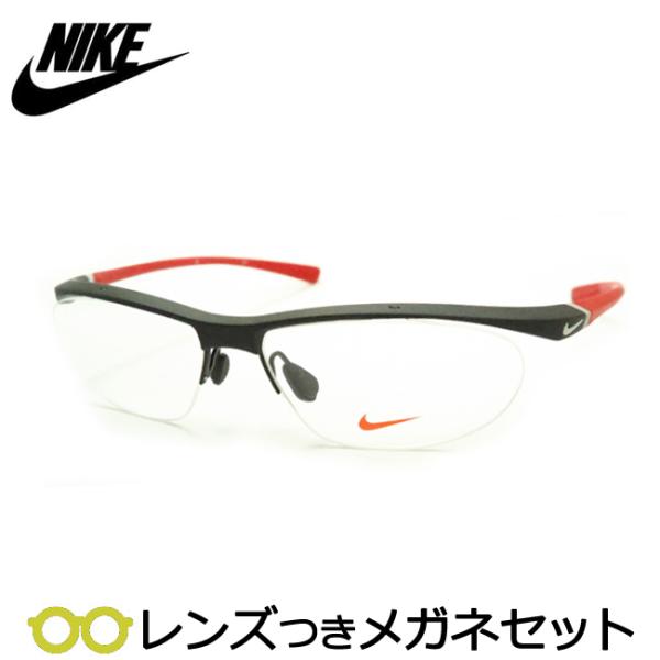 レンズつきメガネセット■品名 　NIKEナイキメガネセットボルテックスシリーズ　VORTEX■サイズ 　57□15　135たて34×よこ135男性Mサイズ相当女性M〜Lサイズ相当【サイズの基準】たて幅はフレームを含みますよこ幅は左右の蝶番の...