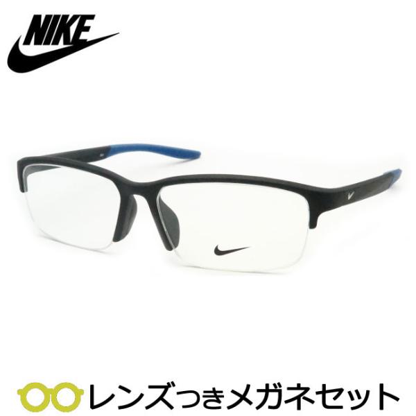レンズつきメガネセット■品名 　NIKEナイキメガネセット■サイズ 　57□15　145たて36×よこ138男性大きめサイズ相当【サイズの基準】たて幅はフレームを含みますよこ幅は左右の蝶番の間隔です■フレームカラー　マットブラック■デザイン...