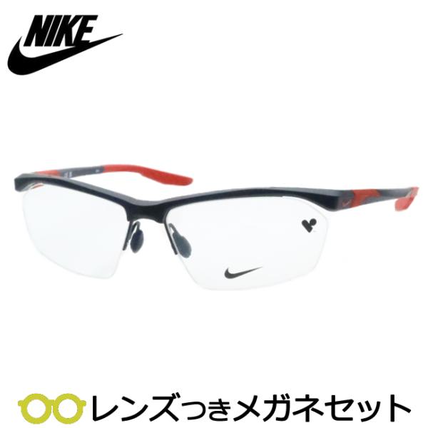 レンズつきメガネセット■品名 　NIKEナイキメガネセット■サイズ 　59□15　145たて38×よこ134男性Ｍ〜Lサイズ相当女性Ｌサイズ相当【サイズの基準】たて幅はフレームを含みますよこ幅は左右の蝶番の間隔です■フレームカラー　マットブ...