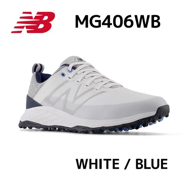 【NEW BALANCE FRESH FOAM CONTEND V2 メンズ ゴルフ シューズ 】 スペック/機能 メーカー品番 MG406NV タイプ スパイクレスシューズ  カラー ホワイト ブルー幅 2E(標準)●究極のウォーキングシ...