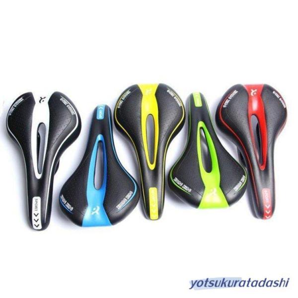 自転車 サドルクッション 低反発 衝撃吸収 穴開き お尻が痛くない おしゃれ ロードバイク マウンテンバイク素材：PP、高密度ポリウレタン発泡、PUレザー、鋼サイズ：27.5*14.5*7.5cm地面からの衝撃を吸収バックは大きなラウンド形...