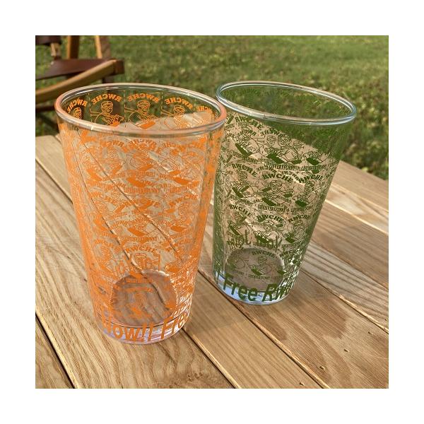 DUDE GLASS全面にフライヤーのデザインが入る定番のグラス口径 71ｍｍ 高さ 117mm 容量 275mlRWCHE (ローチ)life is very funny2012年に後藤氏がSTARTしたオリジナルブランド。2019年には...