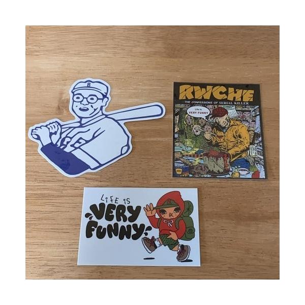 Life is Very FunnyPACKS3DUDE青　　　　8.5cm×11cmYUMYUM-HIKE   8.5cm×5.5cmDERANGED　　　7cm×8.5cmRWCHE (ローチ)life is very funny201...