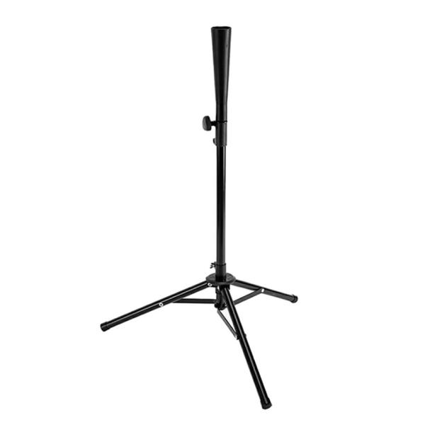 商品名：バッティングティーカラー：ブラック高さ：77~110cm(無段階調節)重量：約1kg脚折りたたみ式素材：ゴム、スチールセット内容：バッティングティー×1・無段階高さ調整可能高さ調整はハンドル付きのボルトを回すのみです。無段階で調整が...