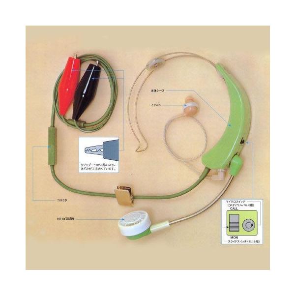 ※この送受器は主として線路施設、交換施設等の建設および保守に使用できる試験用送受器です。また、直流電源を準備することにより、連絡通話にも使用できます。首に掛ける形で衿の下に固定しますので、ヘルメット着用時にもお使いいただけます。・ 線路試験...