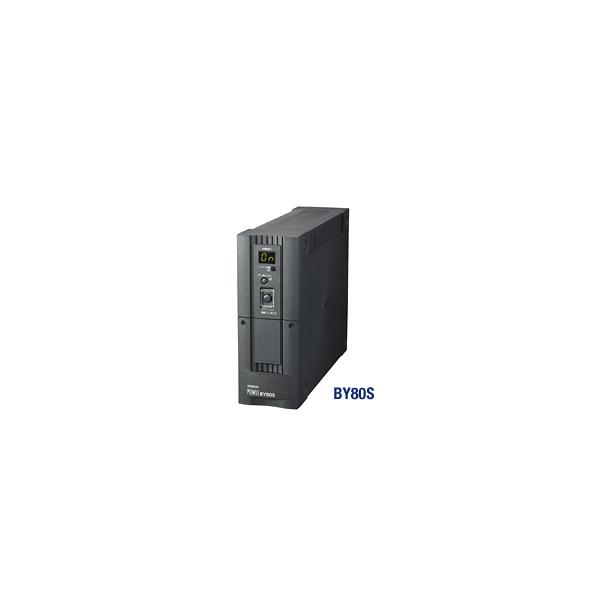 OMRON オムロン無停電電源装置 (UPS) BY80S出力容量　　　　　　：800VA, 500W出力コンセント数　　：4外形寸法(W×D×H)　 ：85×315×235mm本体質量　　　　　　：約6.4kg通信用インタフェース：USB