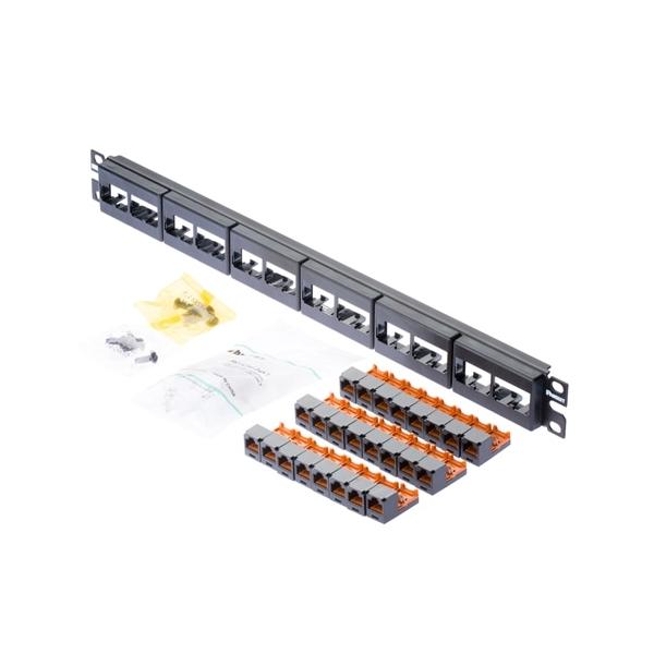 【基本情報】メーカー：PANDUIT(パンドウイット)_ネットワーク型番：CPPK24BLY商品名：モジュラパッチパネルキット　24P