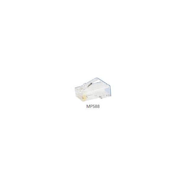 ・ 適用導線径：AWG24〜26の単線および撚り線・ 適用ケーブル外径 [mm] ：Φ4.826〜Φ6.35・ 100個入■電線・ 種類：カテゴリ3,5,5eに対応している、より対線・ 導体外径：Φ0.4 [mm]（AWG26）〜Φ0.51...