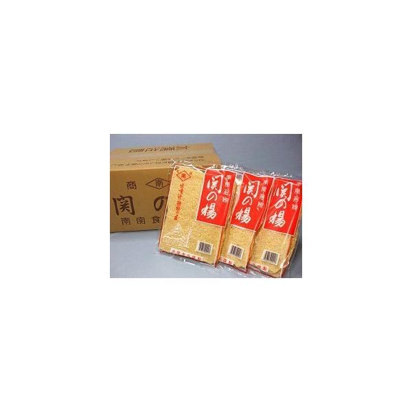 豆腐を薄く切り分け、水分を抜き油で揚げる古くからの製法で作られる「南関あげ」は、常温での保存が可能で、１５ｃｍ以上の大きさと普通の油揚げとは異なる特有の食感が特徴です。そのままをみそ汁やトースターで焼いて食べるのはもちろん、湯通しをしたもの...