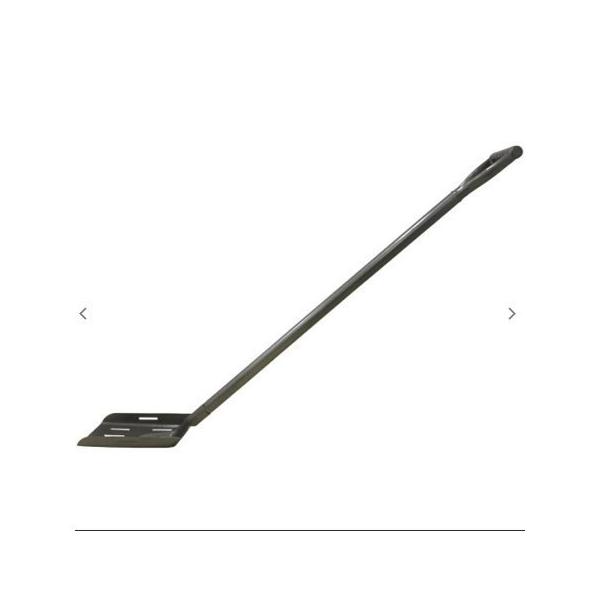 【特長】●刃先幅が136mmなので狭い側溝清掃作業などに最適です。●刃先はショベル剛板を使用し、ハードな作業でもご使用になれます。●本体の重量を軽くするために、アルミ合金パイプを使用しています。●水分を多く含んだ側溝作業便利な水抜き穴付きで...