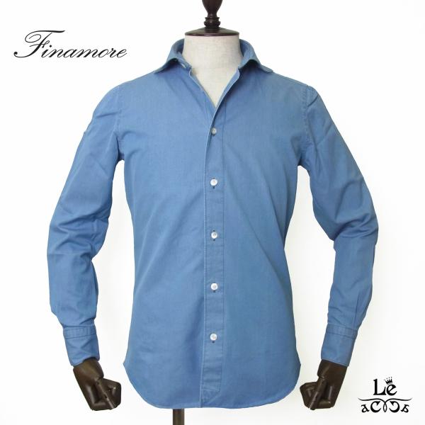 定番襟型のSIMONE（シモーネ）を、ボディにはBALI（バーリ）を採用した定番のシャンブレーシャツ。襟型SIMONE(シモーネ)は、フィナモレを代表するカッタウェイカラー。程よい高さの台襟が特徴的で、ボタンを開けてご着用いただいても、また...