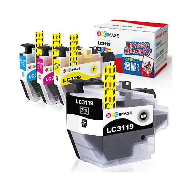 ★製品仕様： LC3119 / LC3117 4色セット 互換インクカートリッジ 増量タイプです。★対応機種：LC3119 は MFC-J6980CDW MFC-J6580CDW MFC-J6983CDW MFC-J6583CDW MFC-...