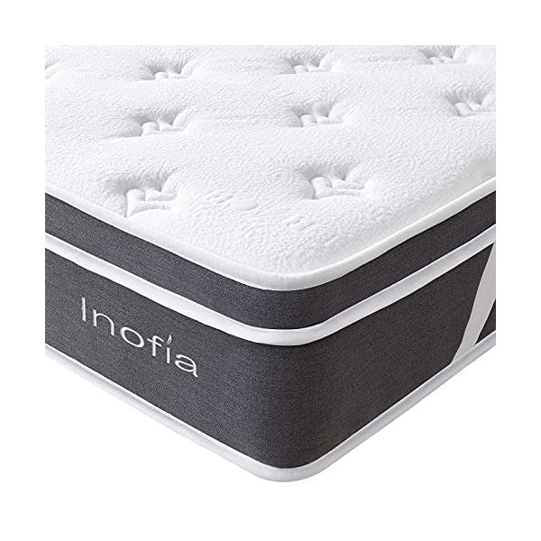 【厚さ25CMの絶妙な睡眠体験】 ポケットコイルマットレスの上には優れたテンセルニットに追加された、高密度メモリーフォームウレタンと組み合わせてよく良いな通気性を提供しているともに細菌やダニなどを抑えています。さらに、高反発コイルと高密度ス...