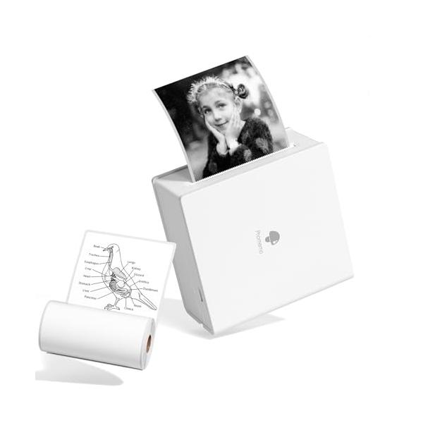 Phomemo M02は、サーマルル式ミニプリンターです。スマホのBluetooth機能を介して、無料専用アプリ「Phomemo」を接続します。さまざまな機能を簡単に使用して、かわいいシール、ビンテージ写真、メモと整理収納ラベルを印刷します...