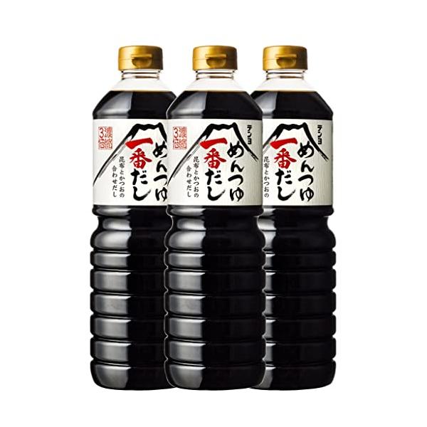 原材料:しょうゆ国内製造、糖類果糖ぶどう糖液糖、砂糖、食塩、エキスこんぶ、かつお節、ふしかつお、そうだがつお、にぼし、こんぶ／ アルコール、調味料アミノ酸等、一部に小麦・大豆を含む内容量:1L×3商品サイズ高さx奥行x幅:27.0cm×8....