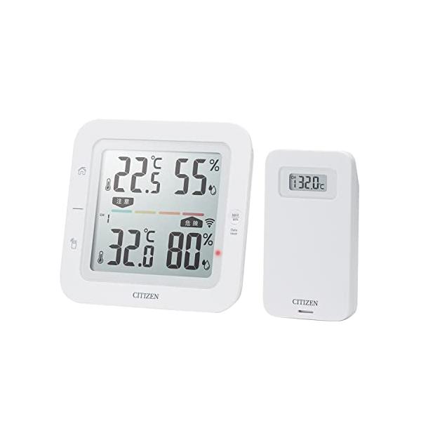 離れた場所の温度・湿度をモニタリング別売の本体親機、子機センサー追加で、最大3か所のマルチチャンネル対応4段階の簡易熱中症指標表示付き最高最低温度メモリー