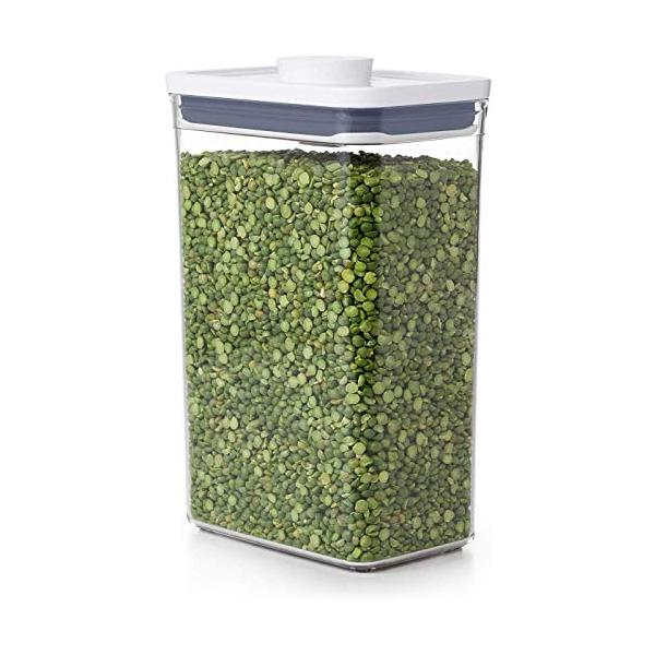 サイズ:L約16xW約11XH約24cm生産国:中国OXO ポップコンテナは、片手でボタンをプッシュするだけで簡単に開閉できる乾燥食品用 保存容器柔らかいシリコンでしっかり 密閉 でき、小麦粉 ・ コーヒー豆 ・ プロテイン ・ 砂糖入れ ...