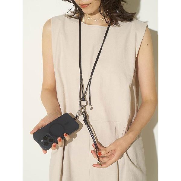 CHIGNONオリジナルデザインマルチに使えるシンプルおしゃれで実用性のあるスマホストラップがCHIGNONから登場です！ブラック×シルバーで組み合わせた大人かっこいいデザインは、カジュアルからお出かけコーデまで様々なスタイルにフィットする...