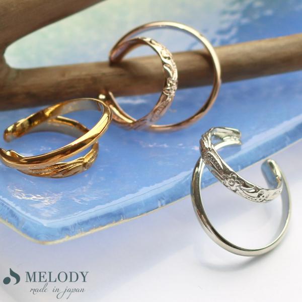 片方の線にハワイアン彫刻を施した、ダブルフープイヤーカフです。着けやすいサイズ感のイヤカフで、どんな装いにも合わせやすい優秀アイテム。これからの季節にピッタリなデザインで、洗練された印象を与えます。★スタッフ着用コメント★ハワイ好きには嬉し...