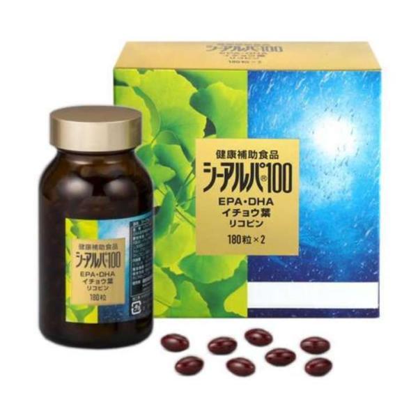 即納　本日〜明日発送できます全国送料無料さらに500円ドリンク２本おまけつきさらに　まだ　オマケ　付き内容量１８０粒×２本入商品説明イチョウ葉エキス、EPA・DHA、リコペンを配合した健康増進食品です。生命力の強いイチョウの葉には、フラボノ...