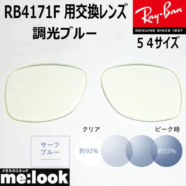 RayBan レイバン サングラスRB4171F　交換レンズ　度なし■レンズカラー　調光ブルー　　UVカット　撥水コート■国産　プラスチックレンズ　　　　※国産レンズになりますのでレイバンのロゴはありません■■■■　ご注意　■■■■　レンズ...