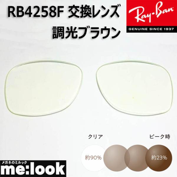 RayBan レイバン サングラスRB4258F　交換レンズ　度なし■レンズカラー　調光ブラウン　UVカット　撥水コート■国産　プラスチックレンズ　　　　※国産レンズになりますのでレイバンのロゴはありません■■■■　ご注意　■■■■　レンズ...