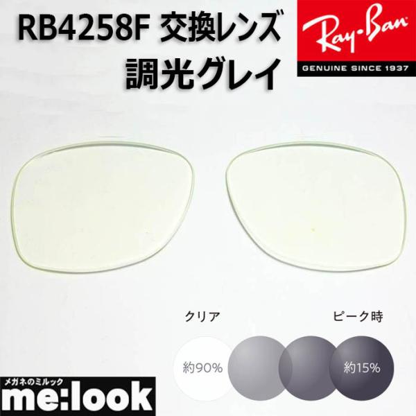 RayBan レイバン サングラスRB4258F　交換レンズ　度なし■レンズカラー　調光グレイ　UVカット　撥水コート■国産　プラスチックレンズ　　　　※国産レンズになりますのでレイバンのロゴはありません■■■■　ご注意　■■■■　レンズの...