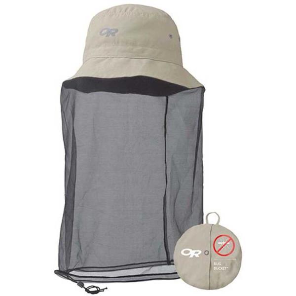 【在庫限り】 在庫処分OUTDOOR RESEARCH アウトドアリサーチ バグバゲットは顔や首を虫から守るノーシーム防虫ヘッドネット付きのサンバケットです。ツバのにロールアップすることができ、それが必要ではないときにクラウンの下に収納でき...