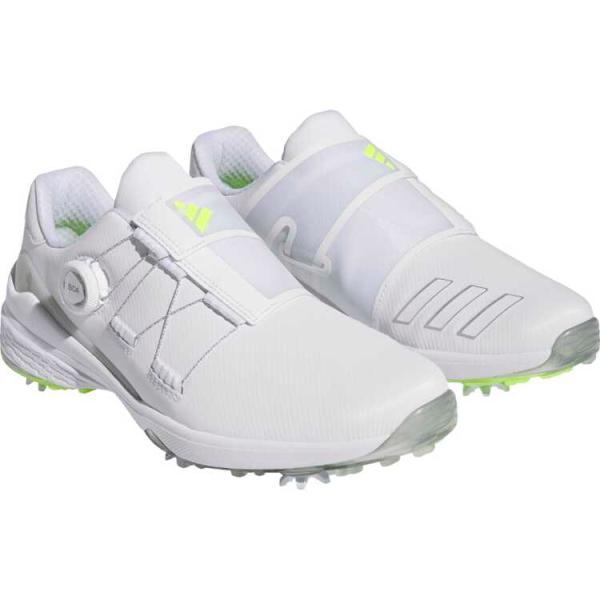 【在庫限り】 在庫処分リサイクル素材を一部使用した、非常に軽い高機能ゴルフシューズ。軽量シューズの代名詞になりそうなこのゴルフシューズを履いて、軽さが持つ良さについて再考し、ベストコンディションを保とう。トーナメントや白熱したプレーを考慮し...