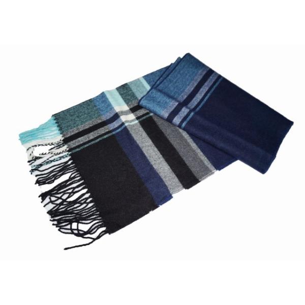 コムサイズム COMME CA ISM マフラー ウール入り 紺 黒 ヘリンボーン ma15 47-82RN16 防寒 耐寒 保温 冬物 防風 赤 紺 グレー ヘリンボーン 黒 ブラック