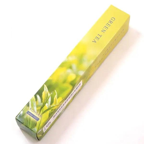 お香の種類：短寸お香メーカー：香源香り系統：緑茶の香りお香の長さ：13.3cm燃焼時間(約)：25分内容量：20本パッケージ：紙箱 2.2×2.2×14.3cm特徴：このお香は煎茶のような苦みに甘さをプラスした、爽やかな香りに仕上げています...