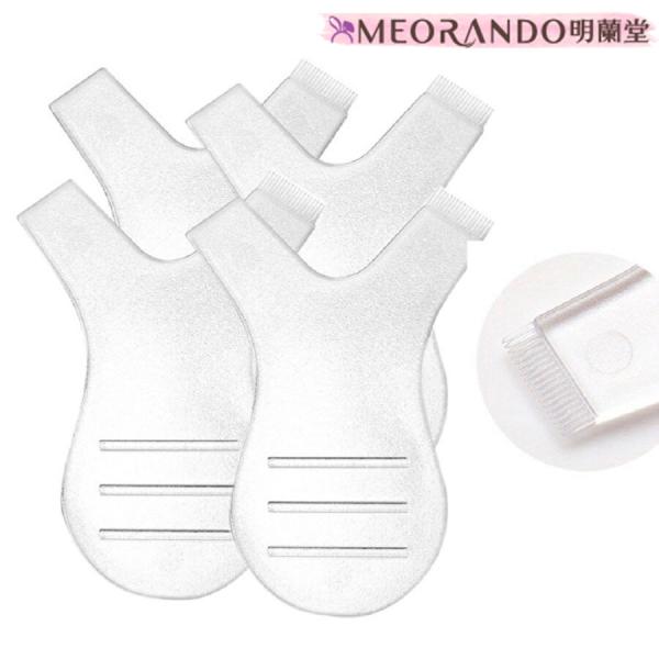 【商品名】 明蘭堂まつげコームブラシ　 MEORANDOミニ４個セット【材質】 プラスチック【サイズ】 縦長：約4.5cm 横幅：約3.5cm業務用まつげ　ミニ　コームブラシ　まつげ　リフト　パーマMEORANDO　便利グッズキーワード：爆買