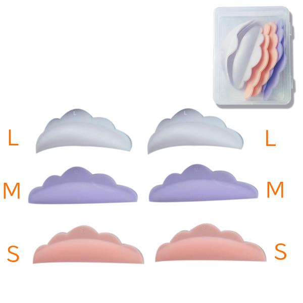 【商品名】明蘭堂シリコン軟らかいまつ毛パーマ用ロッドTM【サイズ】 Sサイズ×2個/Mサイズ×2個/Lサイズ×2個【色】 白（半透明）/紫/肌色【材質】 シリコンプロ用 シリコン まつ毛パーマ リフトロッドサイズ分け業務用MEORANDO ...